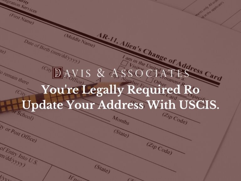 How to Report an Address Change to USCIS | Free Consultation